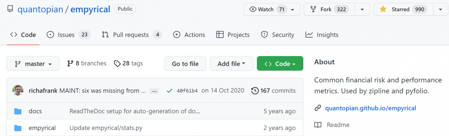 Empyrical 教你Python一行代码计算量化投资风险指标-Python 实用宝典